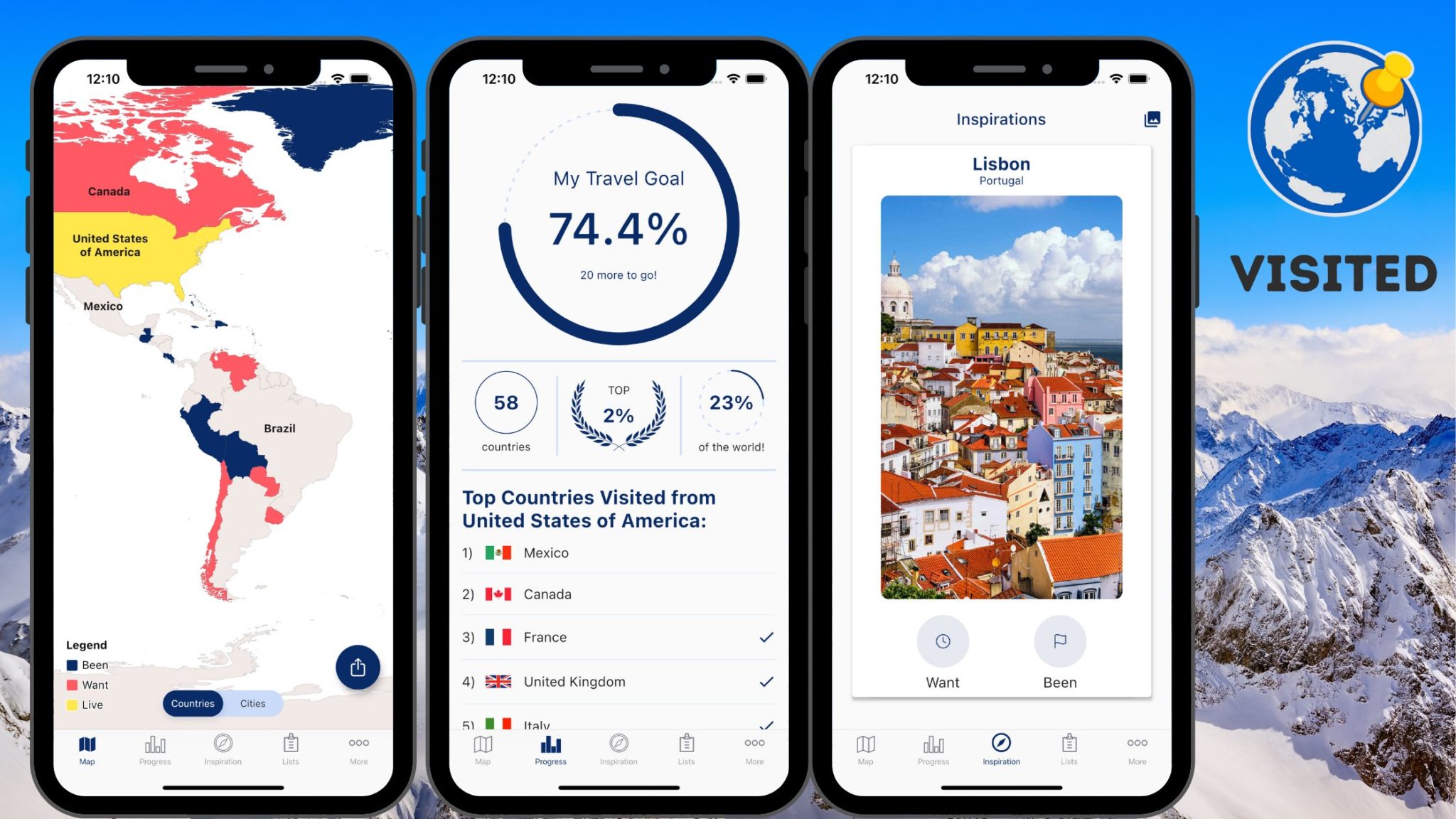 A free travel app to keep track of all your travels - past, present ...