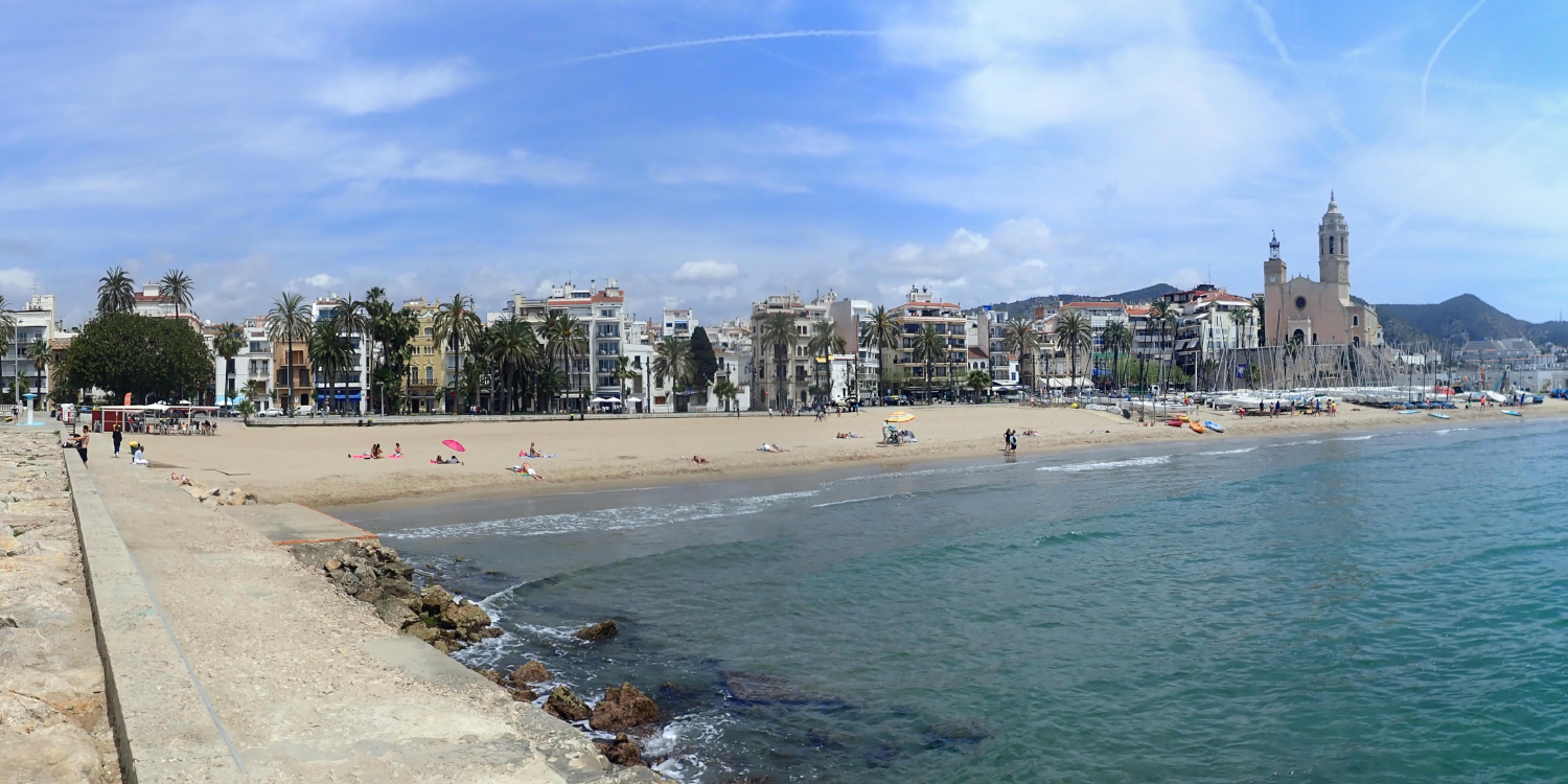 Sitges beach town day trip by train from Barcelona - Dave's Travel Corner