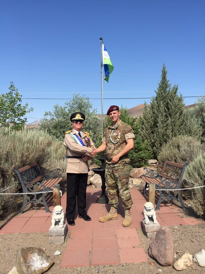 President Kevin Baugh, His Excellency of the Republic of Molossia ...